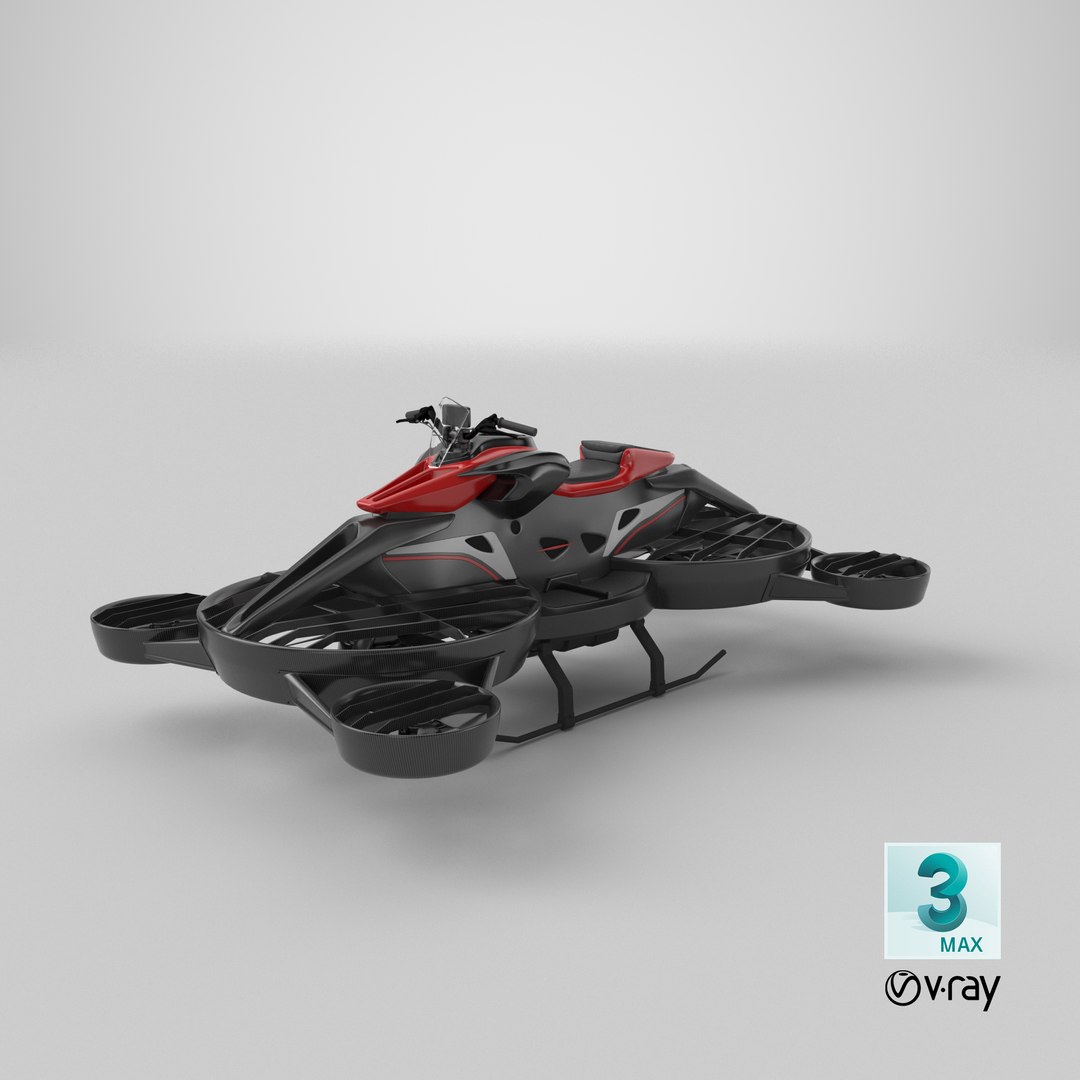 Hoverbike XTURISMO Red 3D Model - TurboSquid 2112421