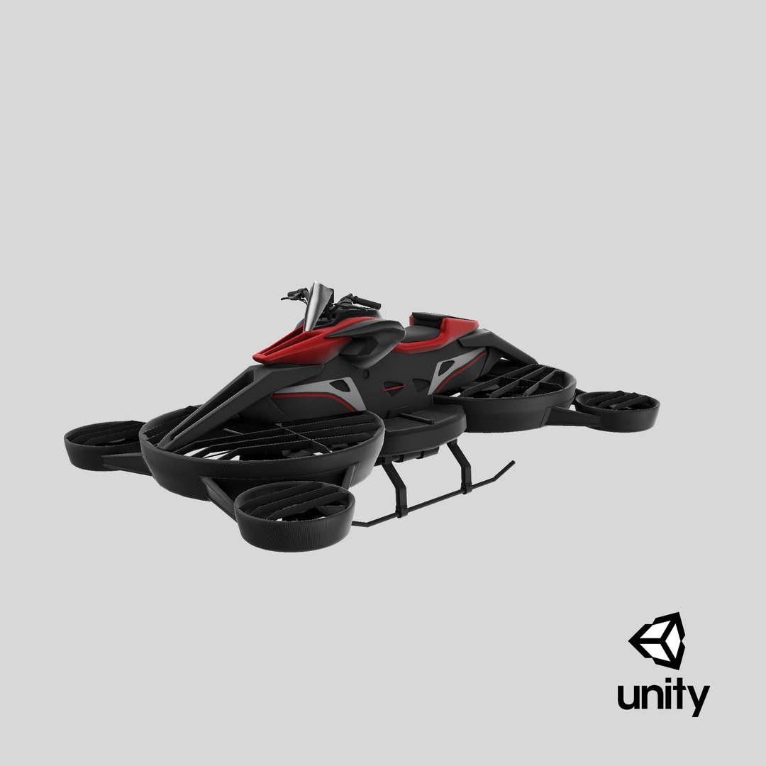 Hoverbike XTURISMO Red 3D Model - TurboSquid 2112421