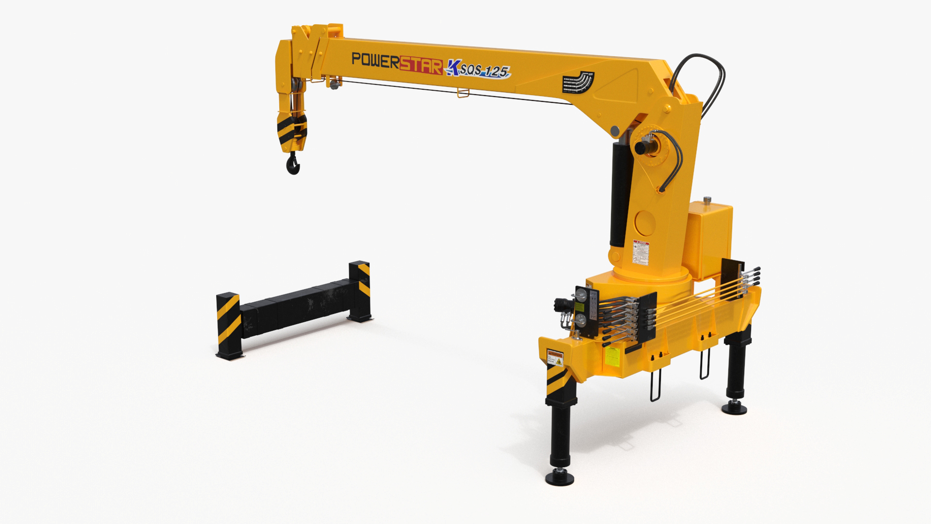 PowerStar SQS 125 Manipulator Boom Crane 3D Model - TurboSquid 2410535