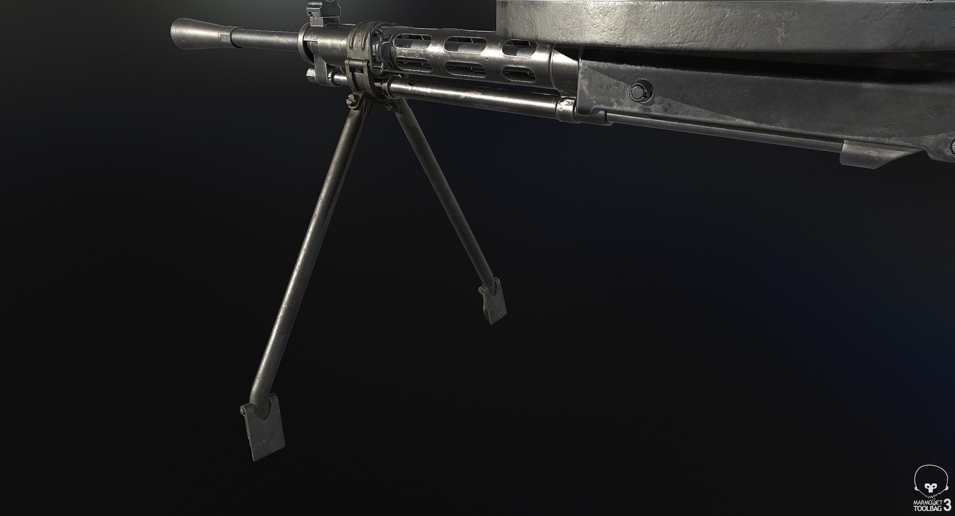 dp-28 7 weapon 3d model