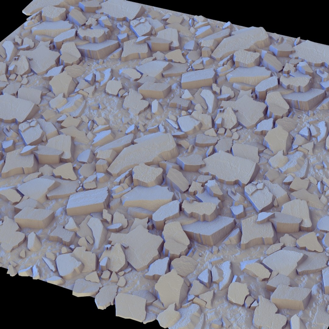 Stone Debris 3d Model