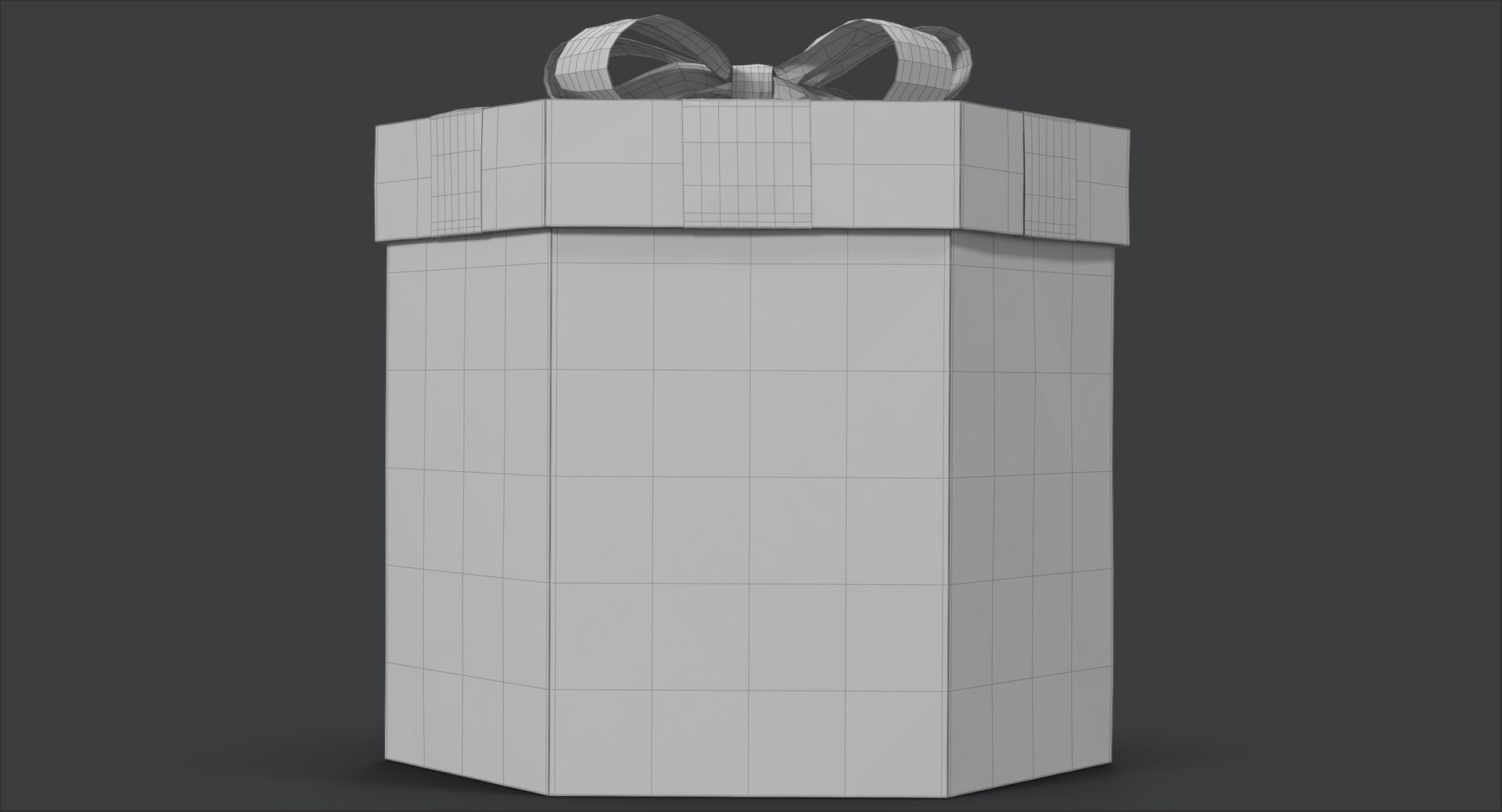 3D Hexagon Silver Chevron Gift Box - TurboSquid 1605566
