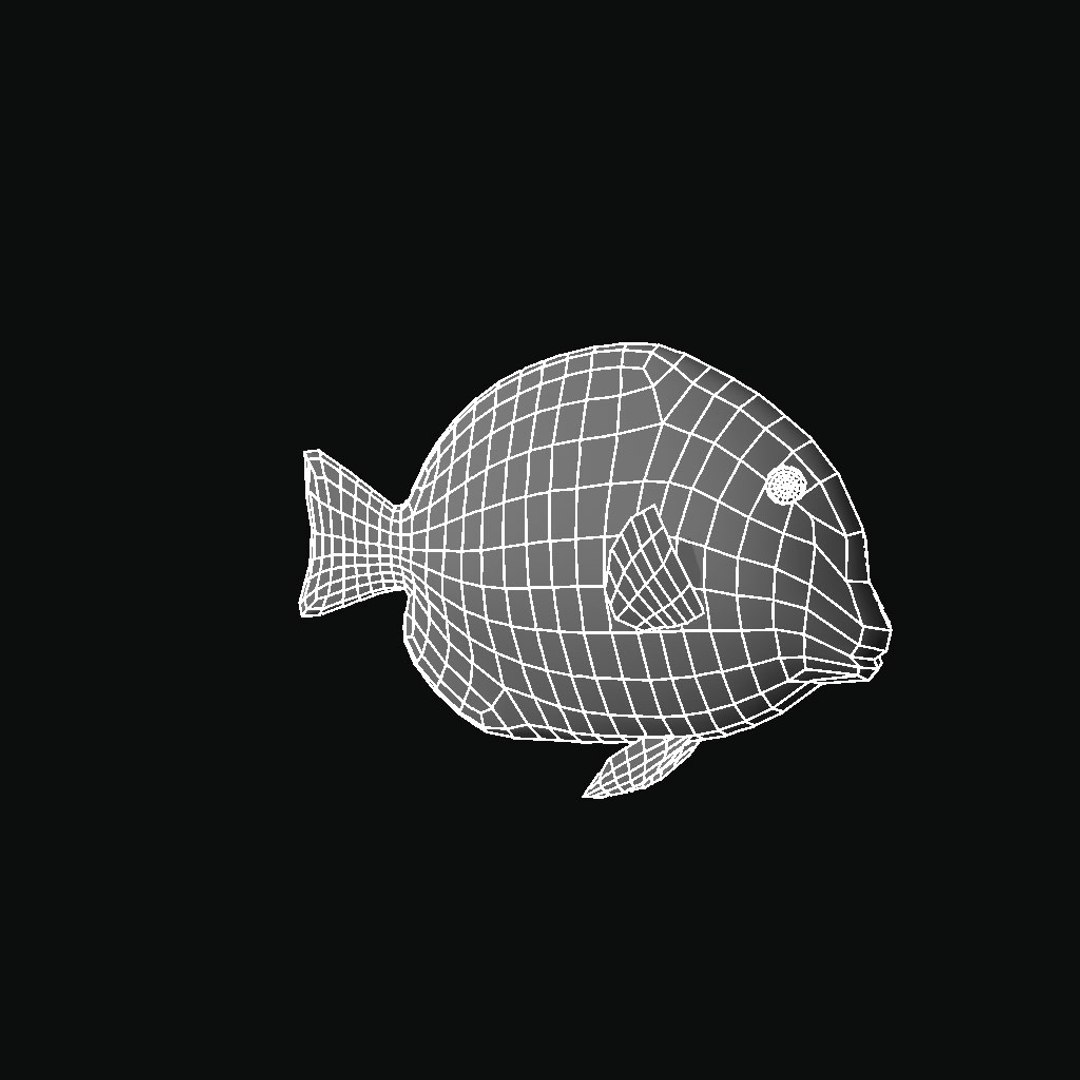 3D Powder Red Tang - TurboSquid 1244940