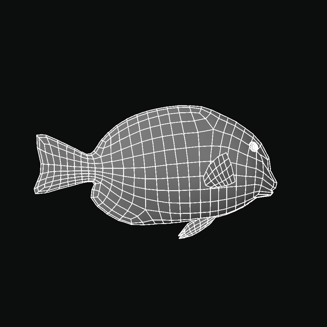 3D Powder Red Tang - TurboSquid 1244940