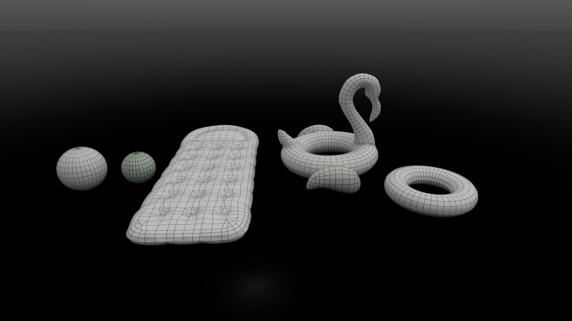 Pool Toys Set 3D Model - TurboSquid 1964630