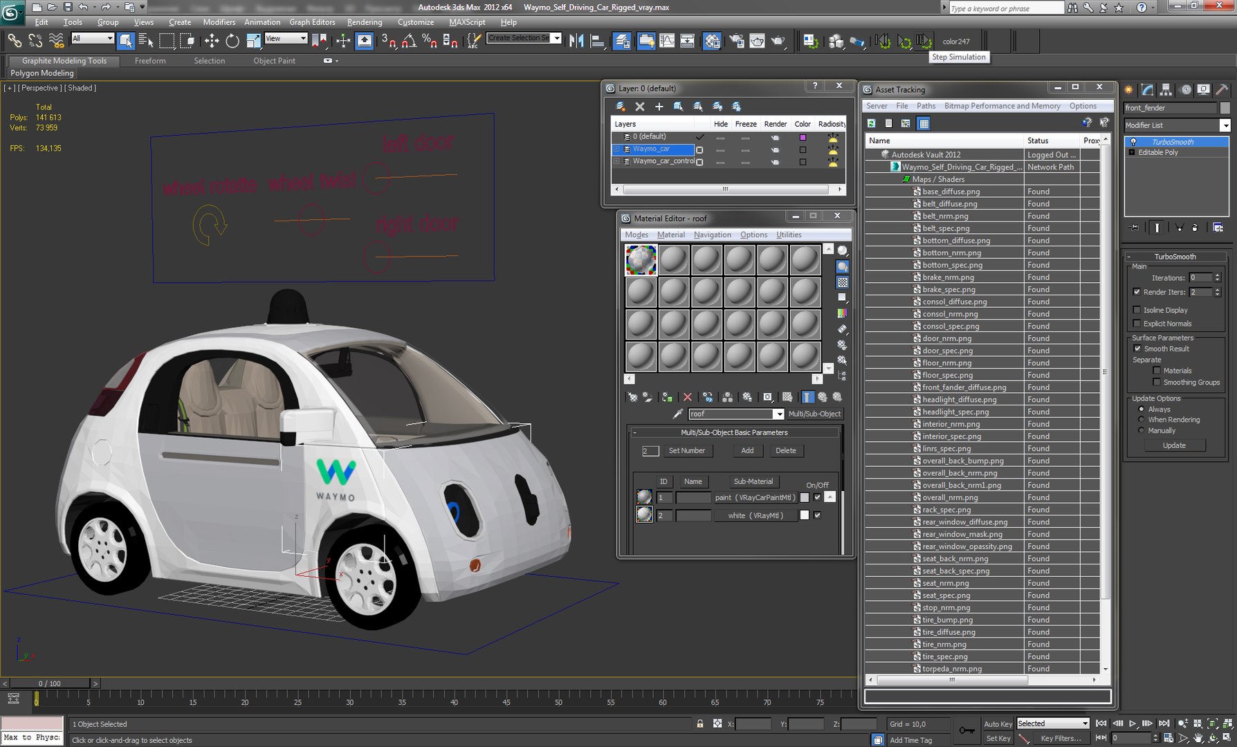 3D waymo self driving car model - TurboSquid 1264950