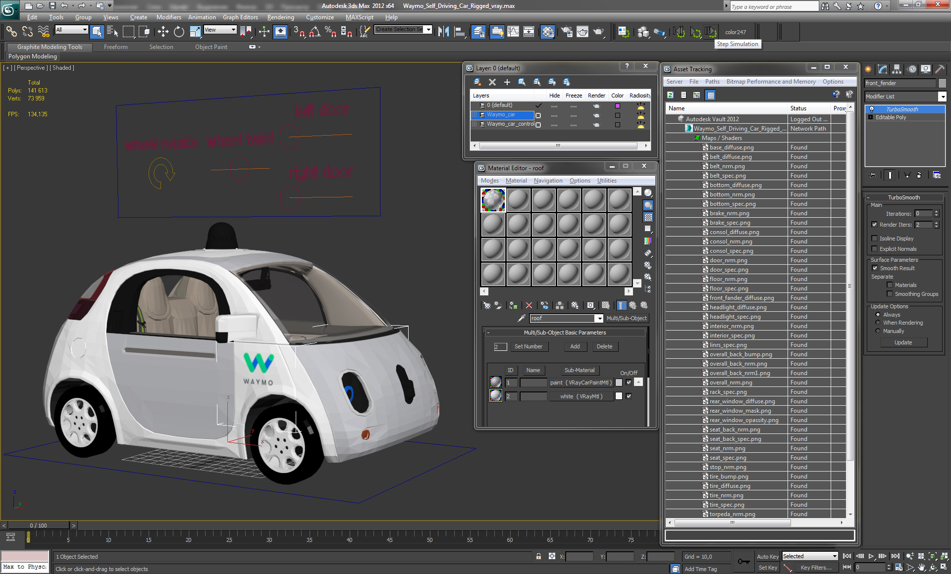 3D waymo self driving car model - TurboSquid 1264950