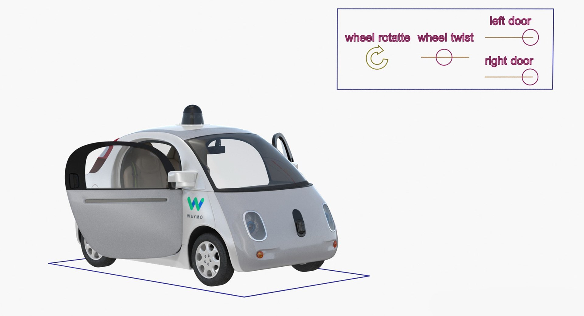 3D Waymo Self Driving Car Model - TurboSquid 1264950