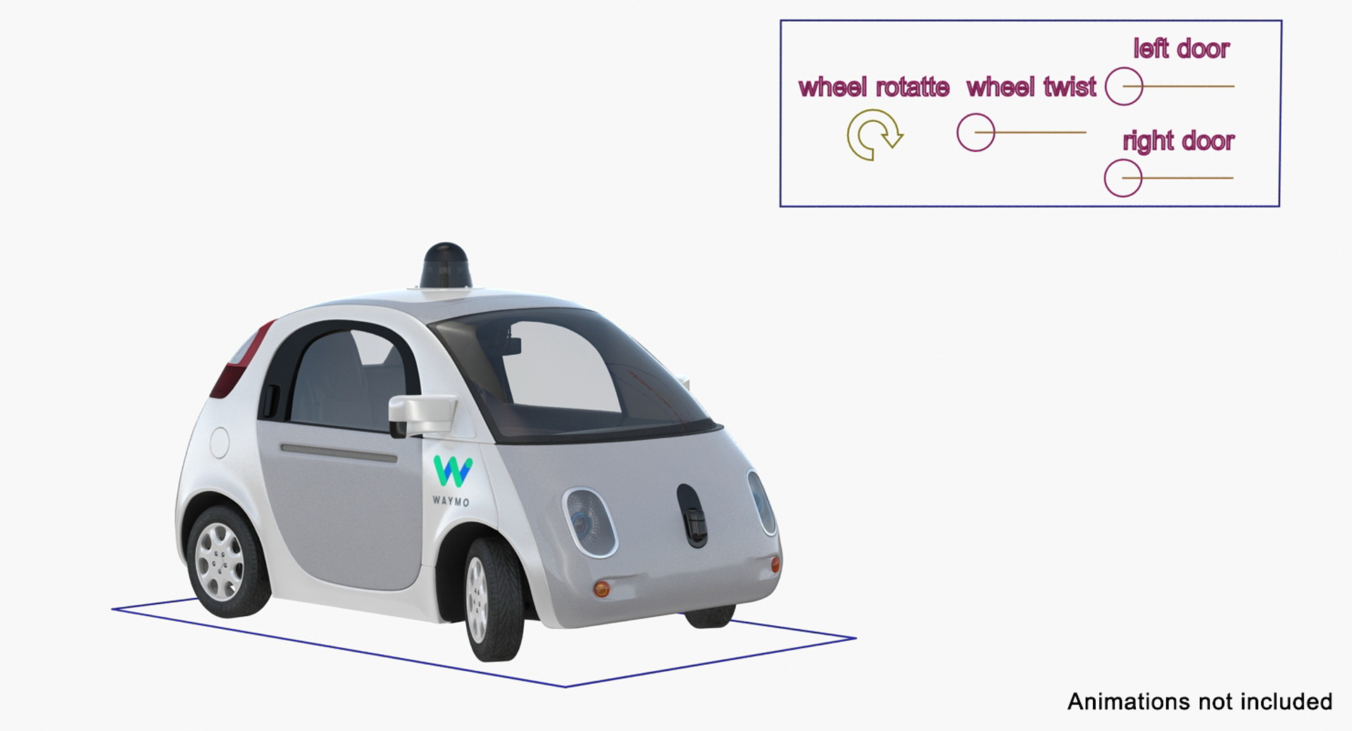 3D Waymo Self Driving Car Model - TurboSquid 1264950
