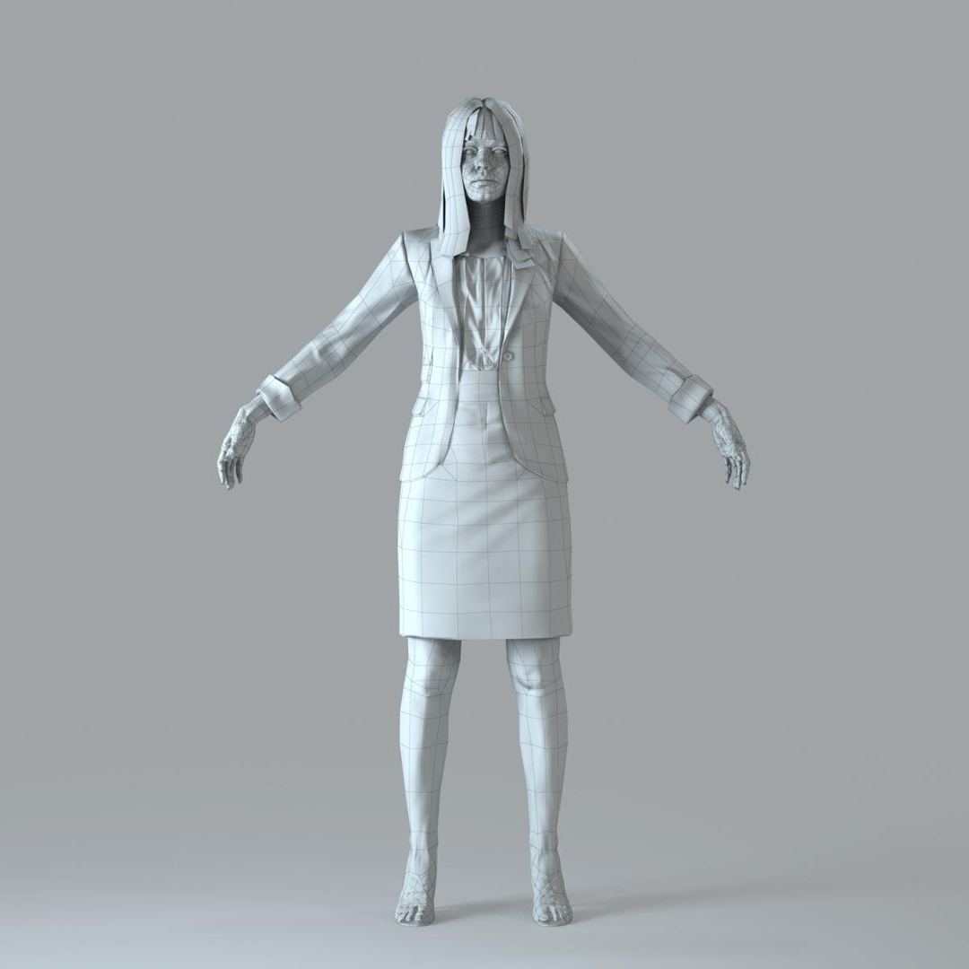 axyz character human 3d max