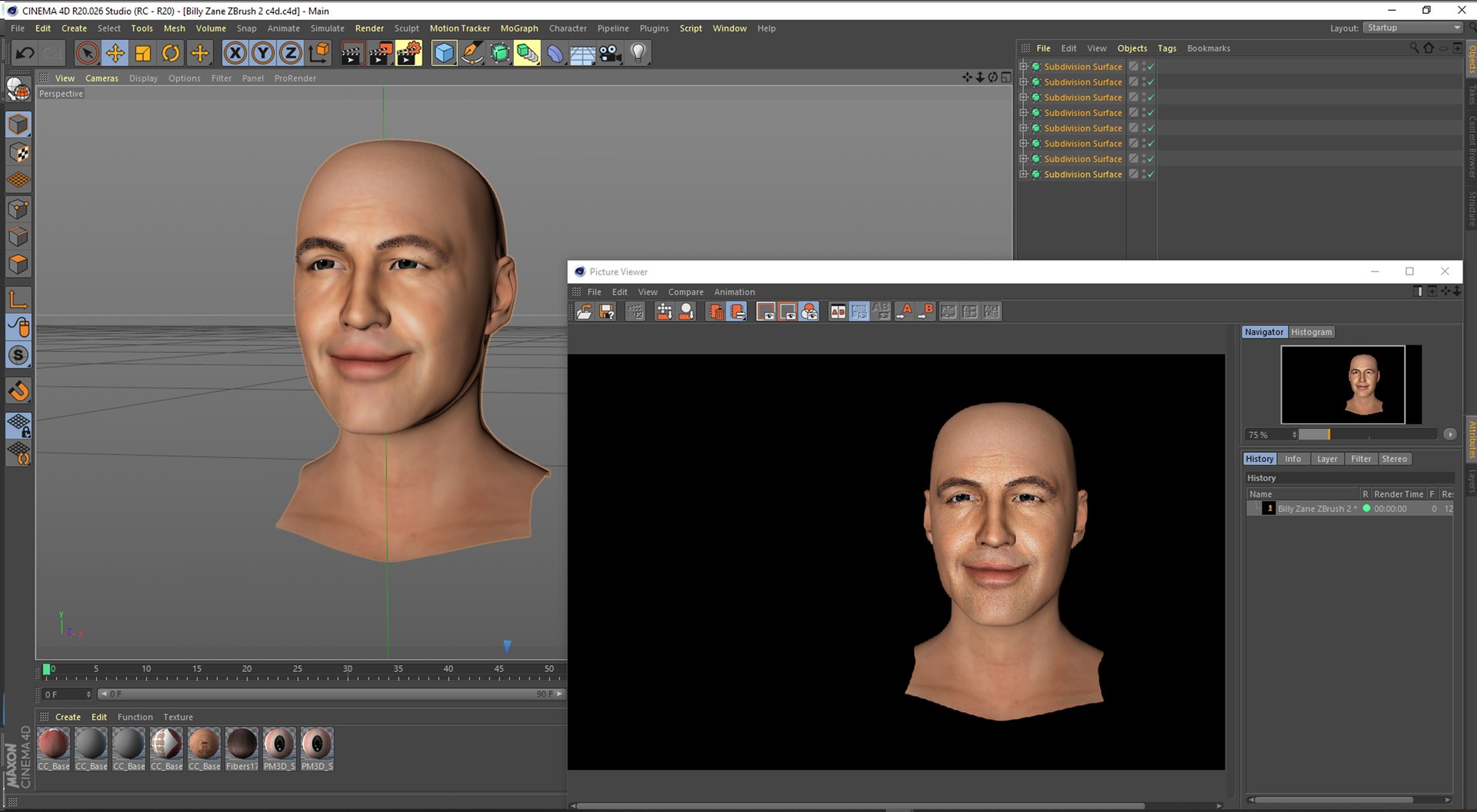 3D Model Billy Zane ZBrush 2 3D Model Only The Head - TurboSquid 1983222