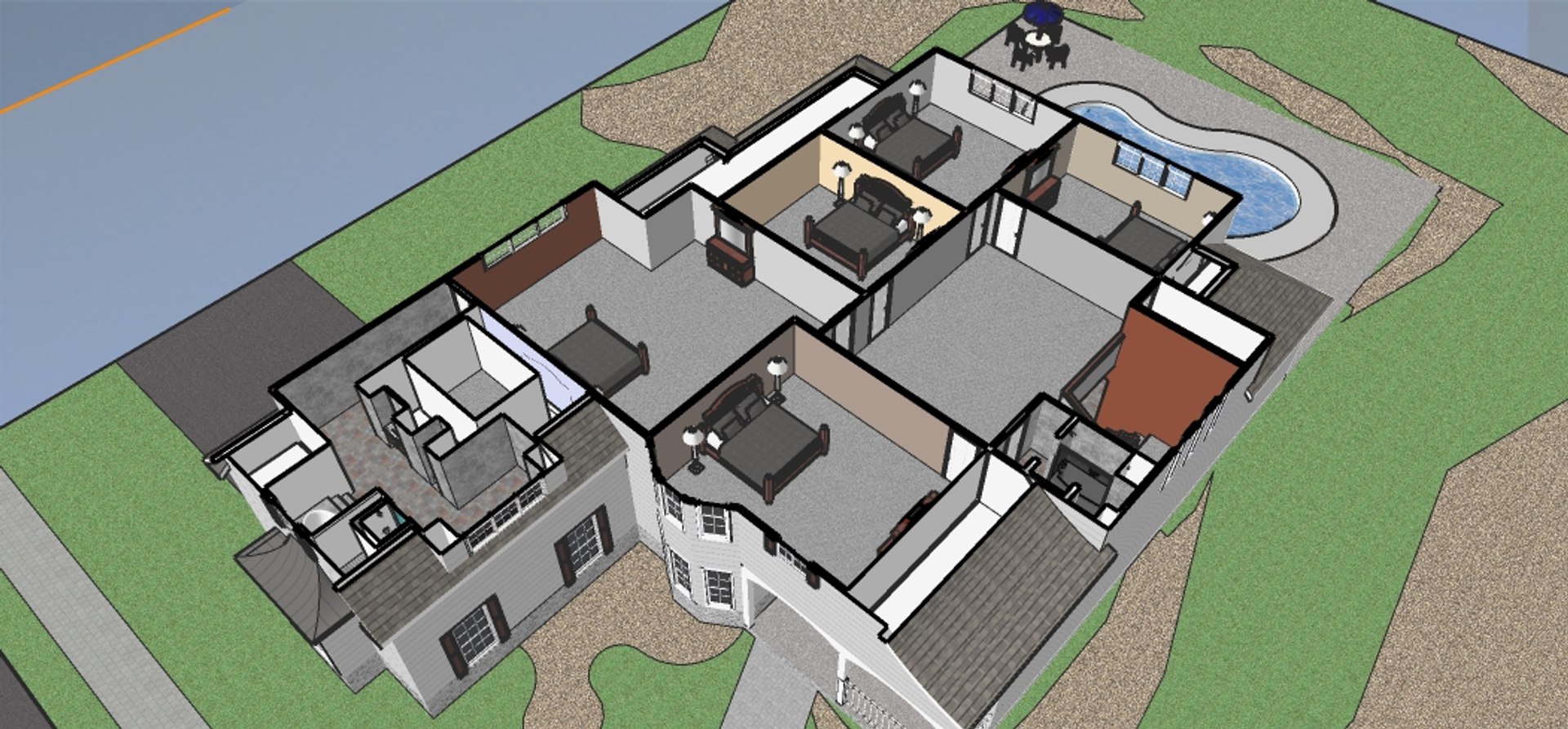 Euro House Design Model - TurboSquid 1601472