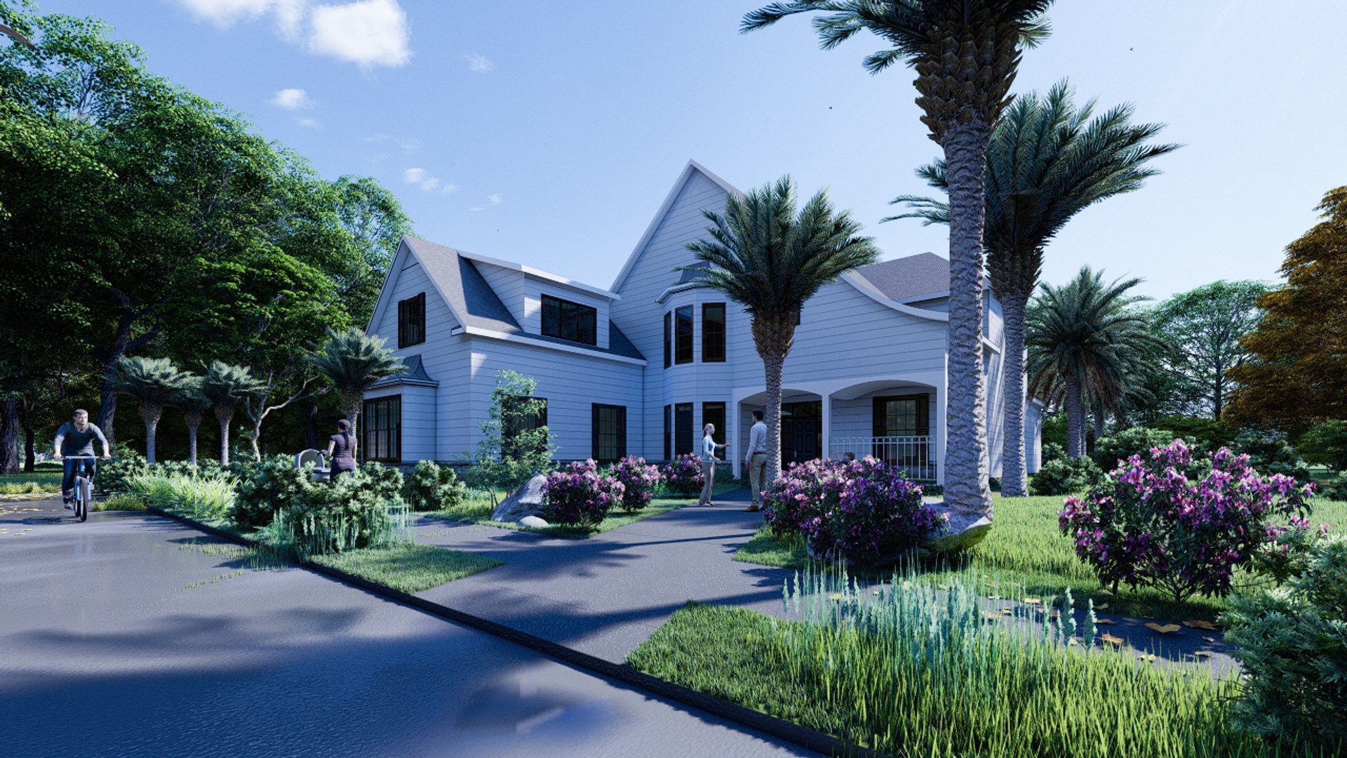 Euro House Design Model - TurboSquid 1601472