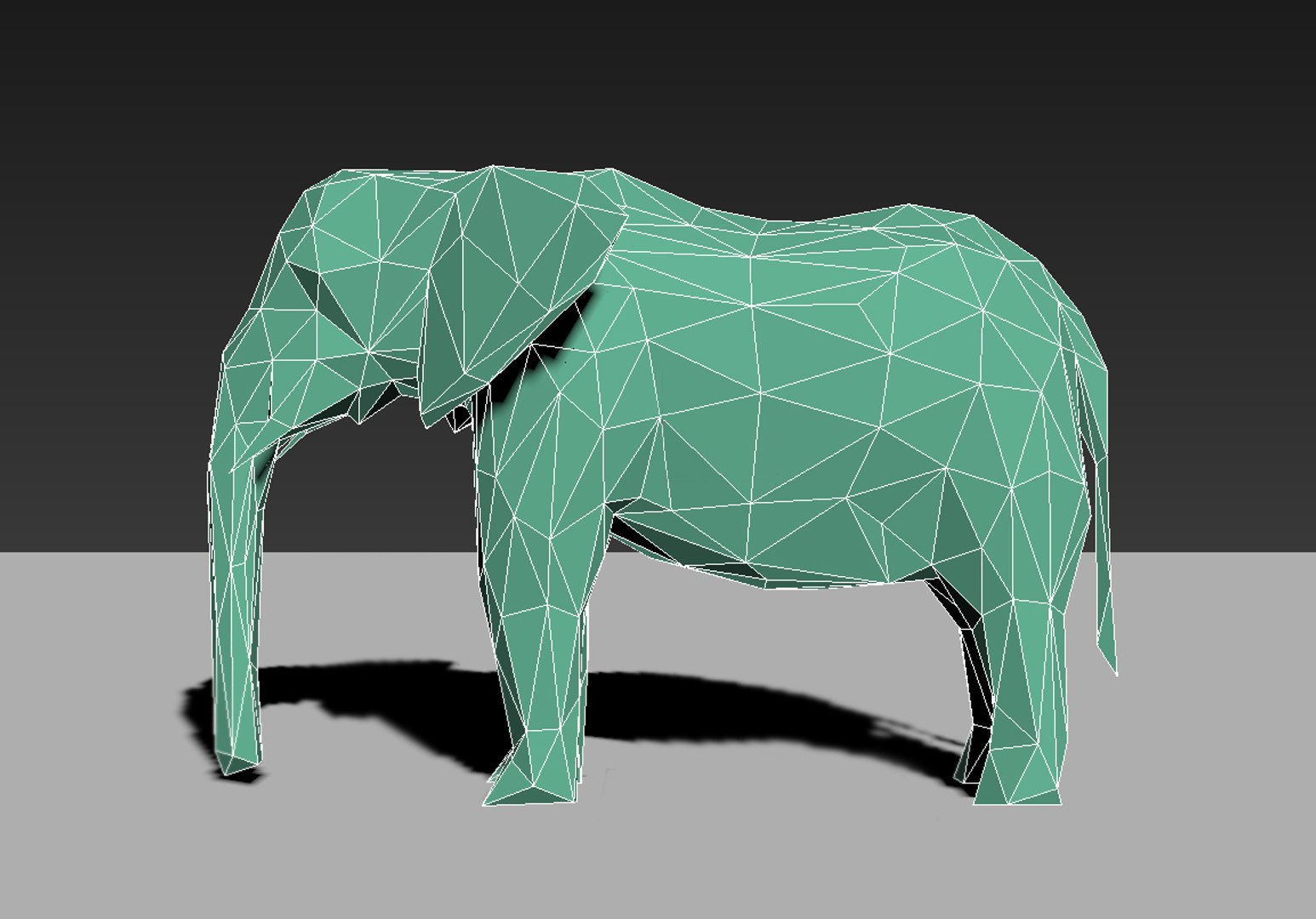 Free Elephant Geometric Model - TurboSquid 1369839