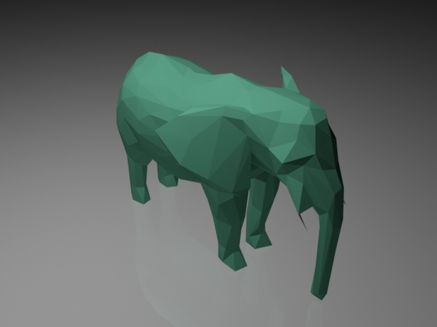 Free Elephant Geometric Model - TurboSquid 1369839