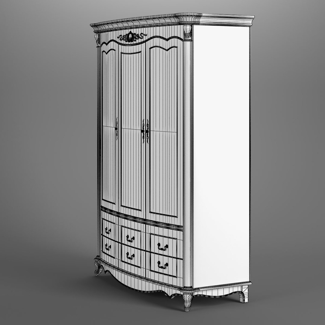2609000 230-1 Carpenter Wardrobe 3D Model - TurboSquid 1168047