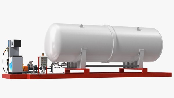 modelo 3d Estación de servicio móvil de GNL - TurboSquid 1987013