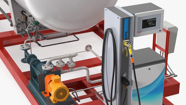 modelo 3d Estación de servicio móvil de GNL - TurboSquid 1987013