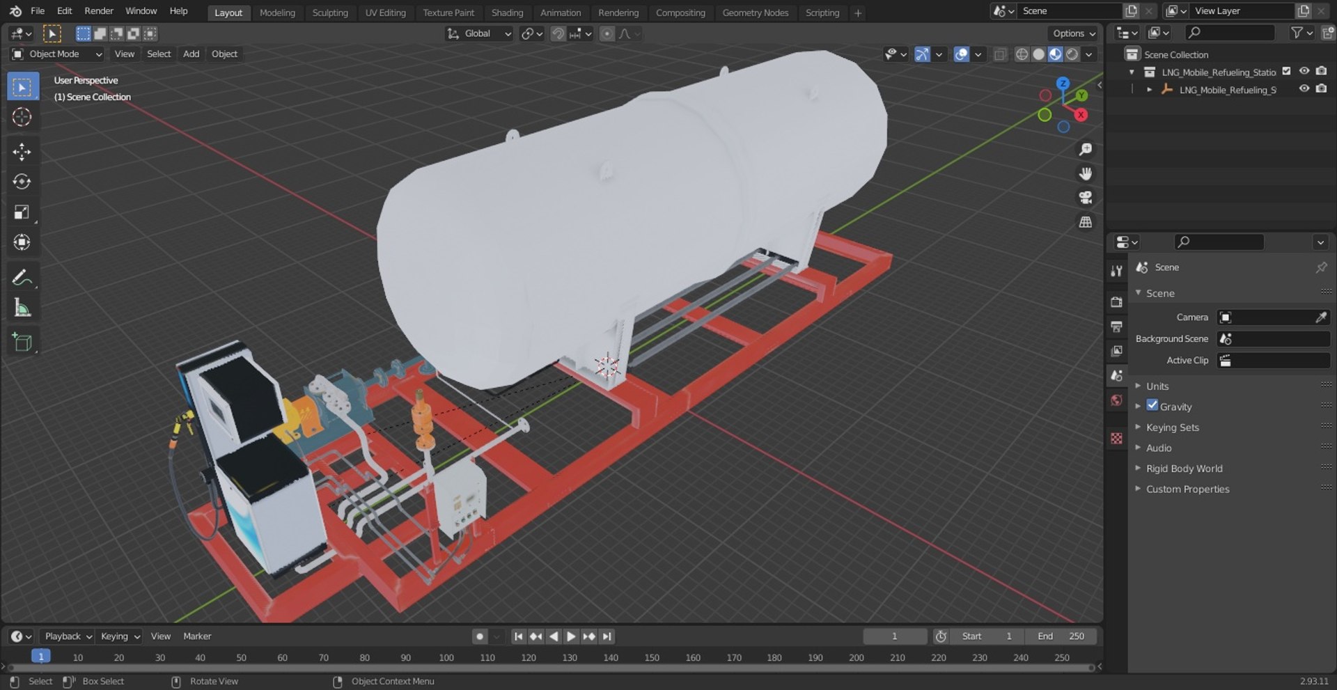 3D LNG Mobile Refueling Station - TurboSquid 1987013
