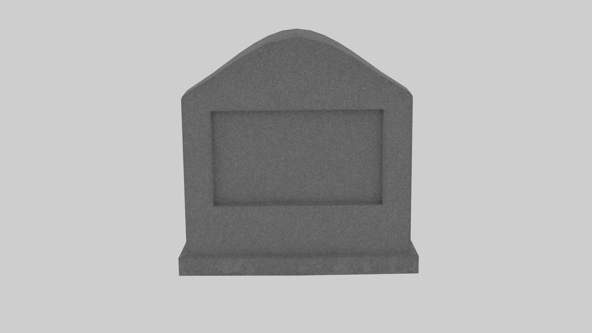 3D Low Poly Arched Gravestone - TurboSquid 1780107