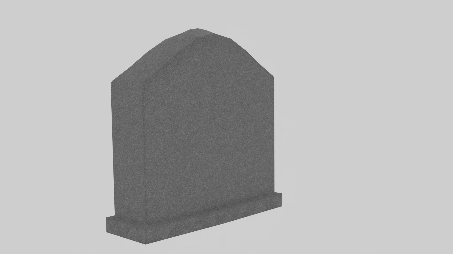 3D Low Poly Arched Gravestone - TurboSquid 1780107