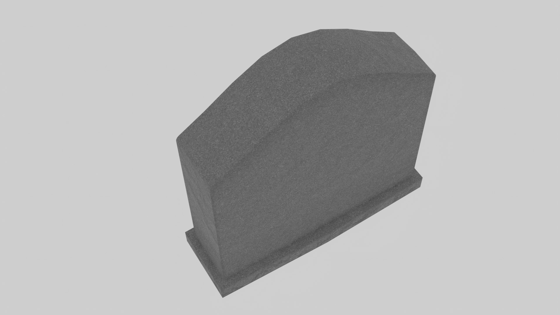 3D Low Poly Arched Gravestone - TurboSquid 1780107