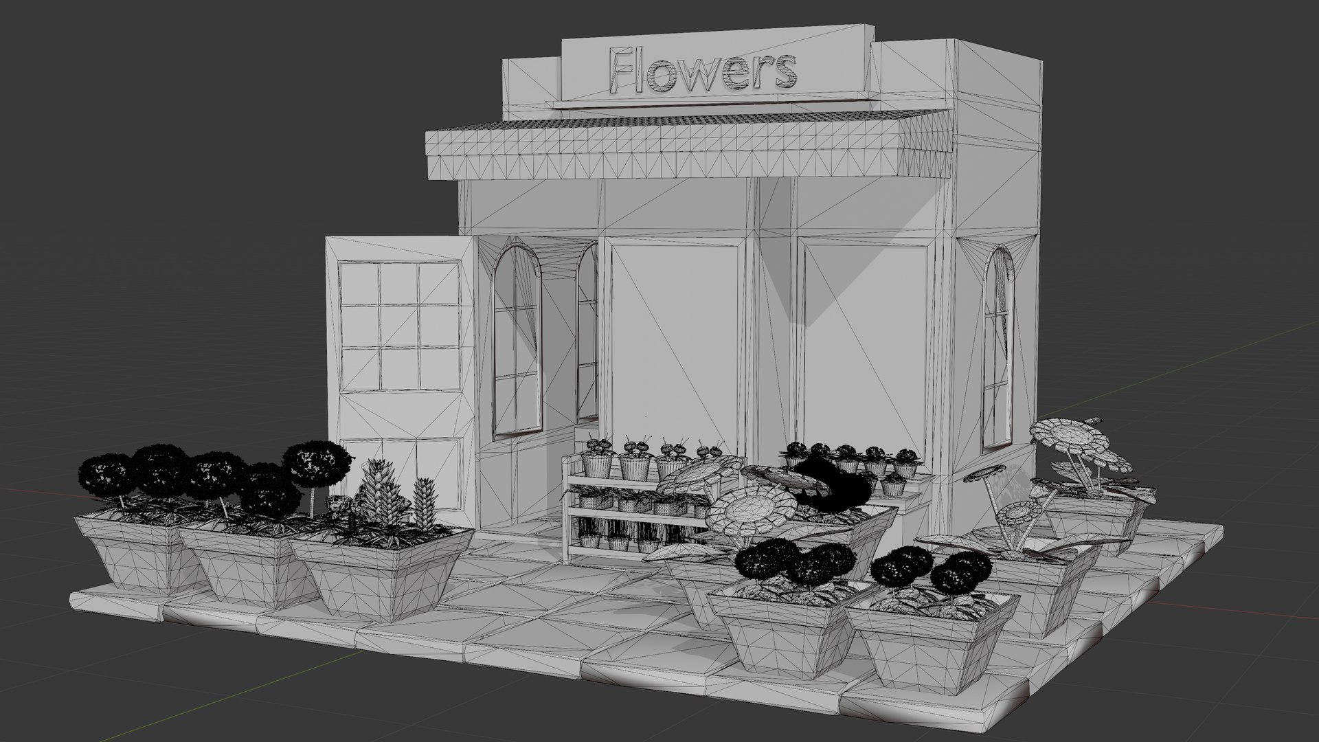 3D Flower Shop - TurboSquid 2288682