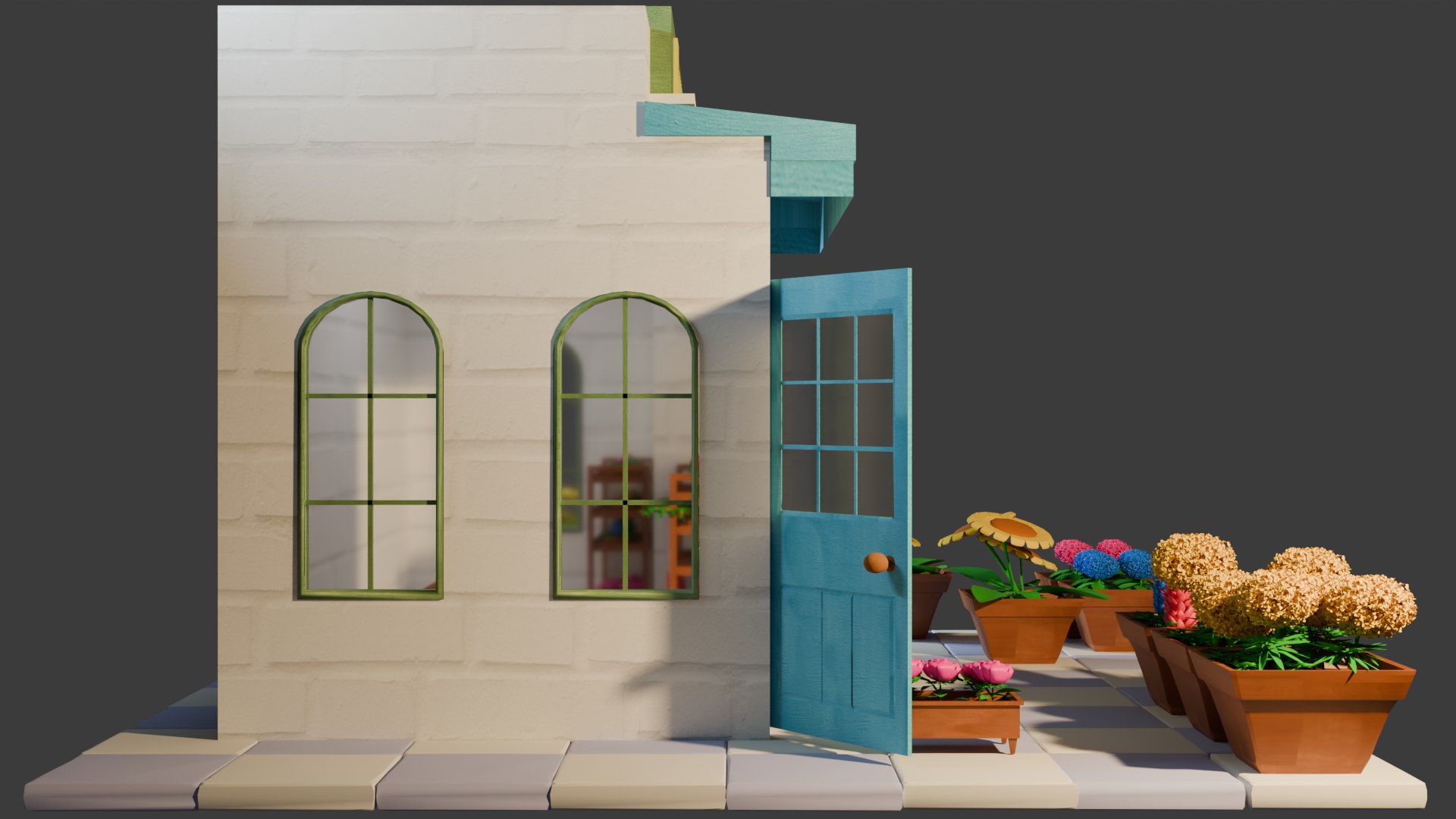 3D Flower Shop - TurboSquid 2288682
