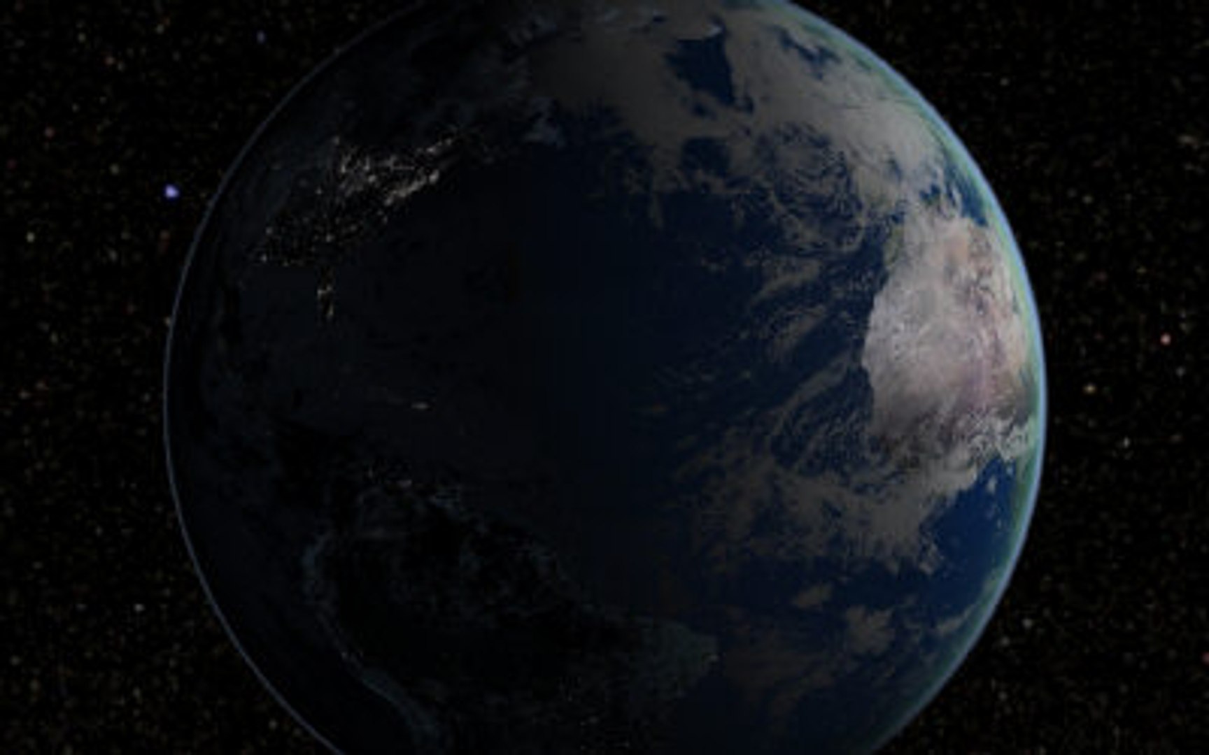 3d Semi-realistic Earth Realistically