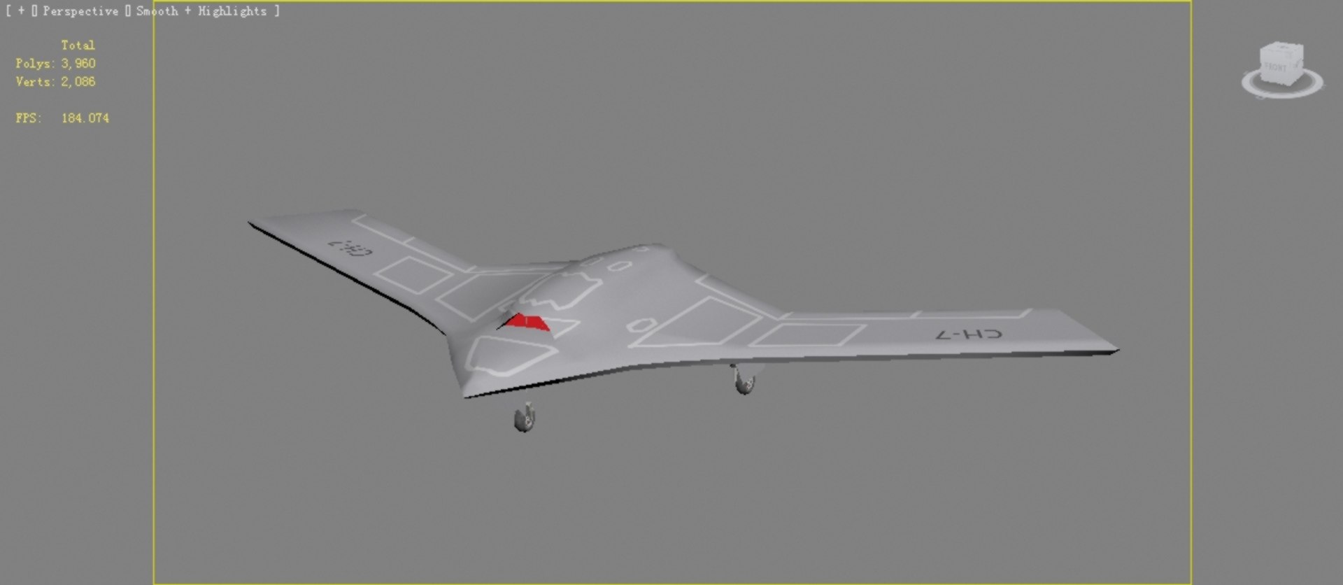 3D Chinese CH7 Rainbow 7 UAV Drone - TurboSquid 2012362