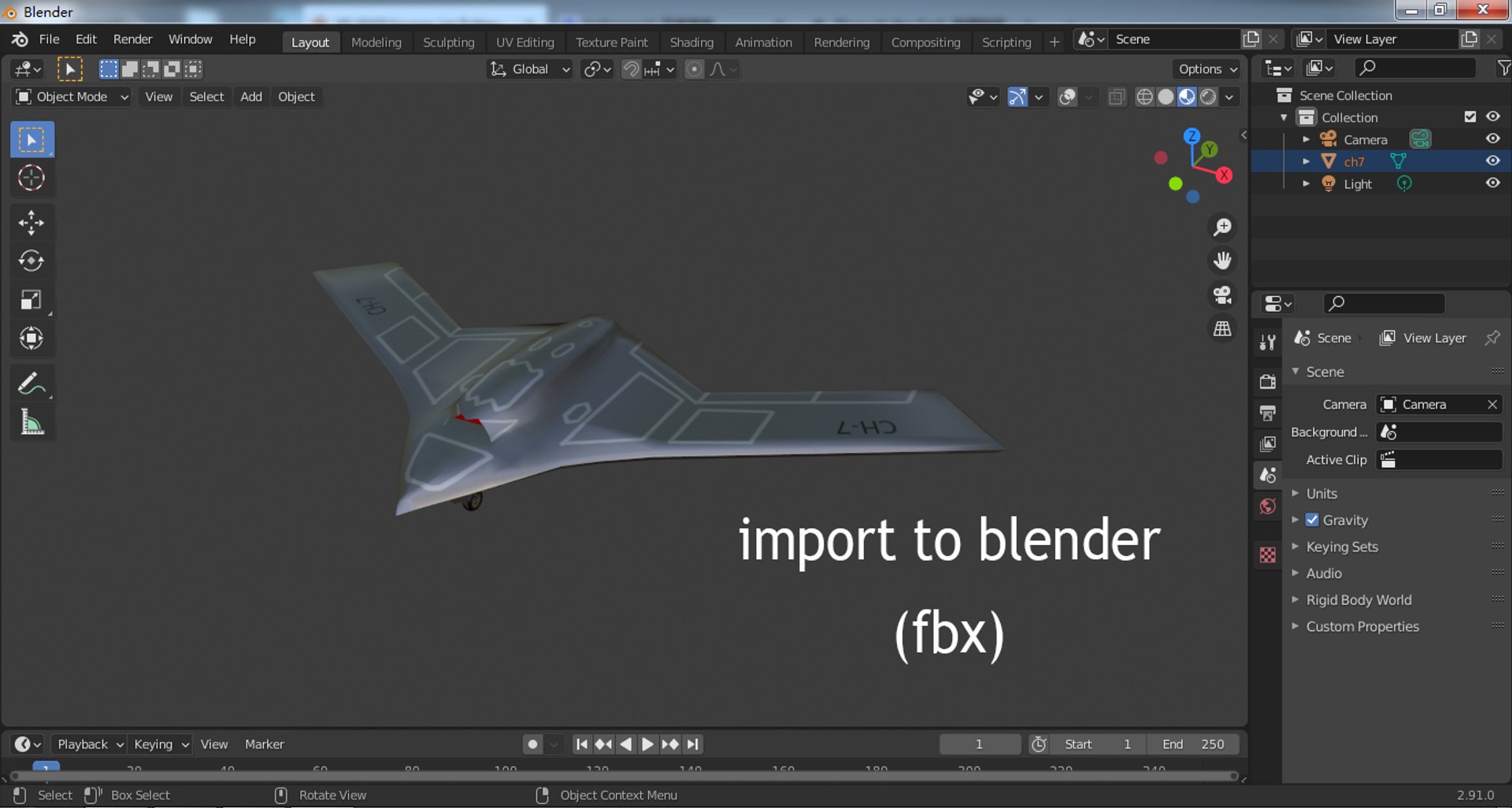 3D Chinese CH7 Rainbow 7 UAV Drone - TurboSquid 2012362