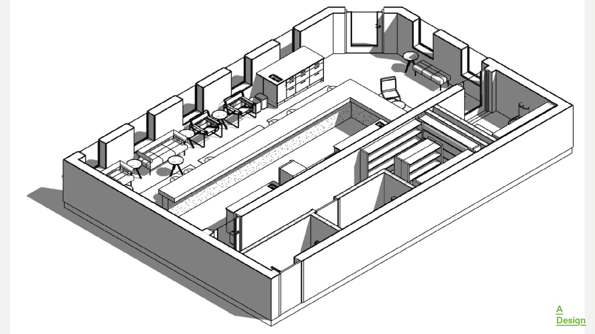 Coffee Shop - Revit Model 3D Model - TurboSquid 2018315