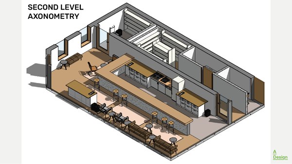 modelo 3d Cafetería - Modelo Revit - TurboSquid 2018315