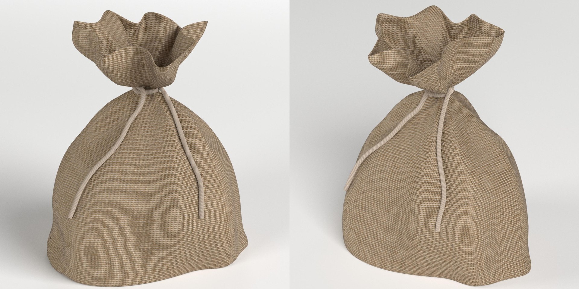 3D Model Jute Sack - TurboSquid 1402017