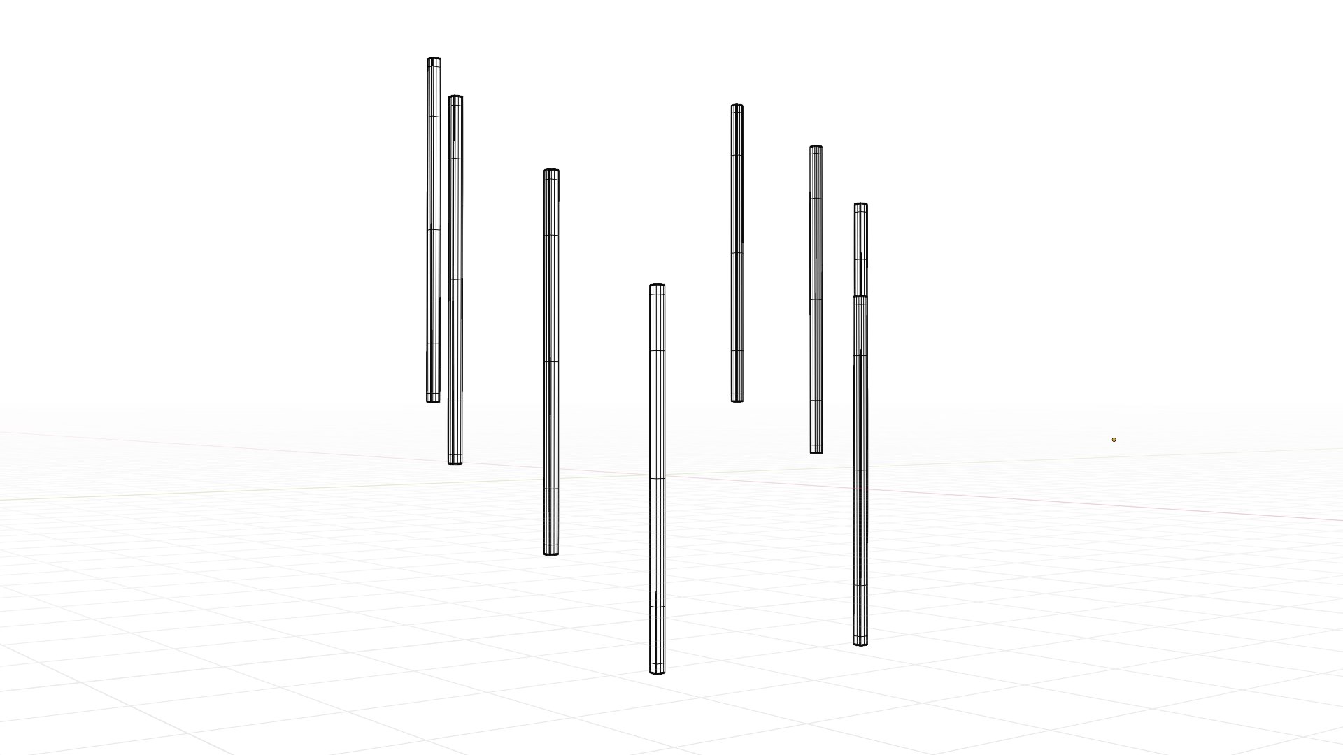 Golden Sticks For Environment Decoration 3D Model - TurboSquid 1817002