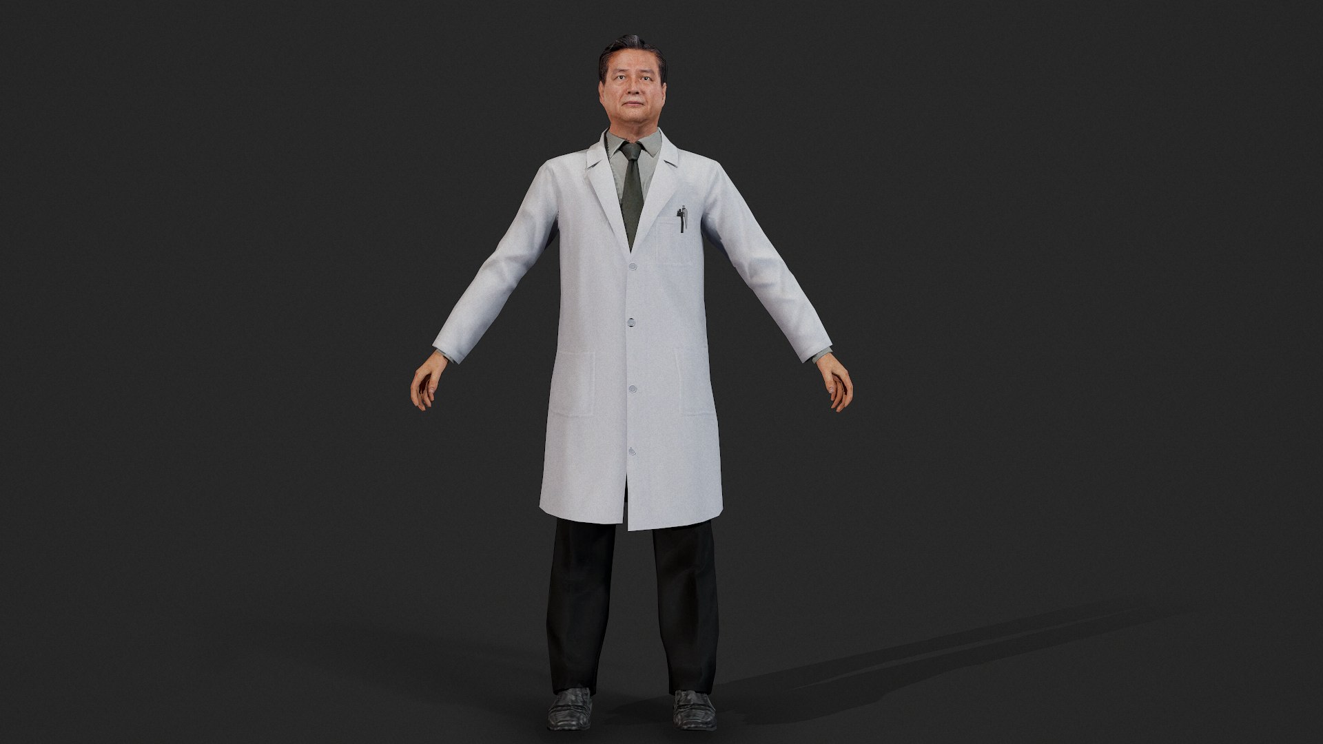 3D Asian Scientist Doctor Professor - TurboSquid 2145280