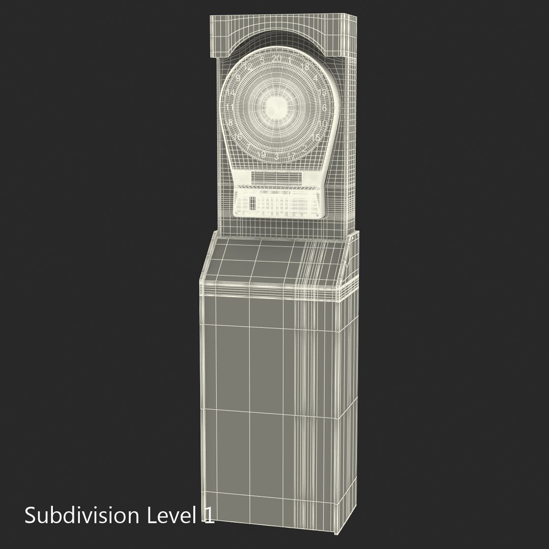 electronic dartboard machine 3d model