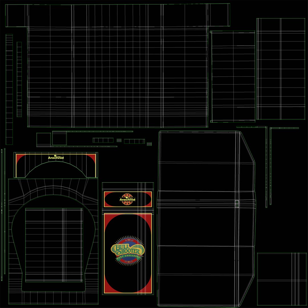 electronic dartboard machine 3d model