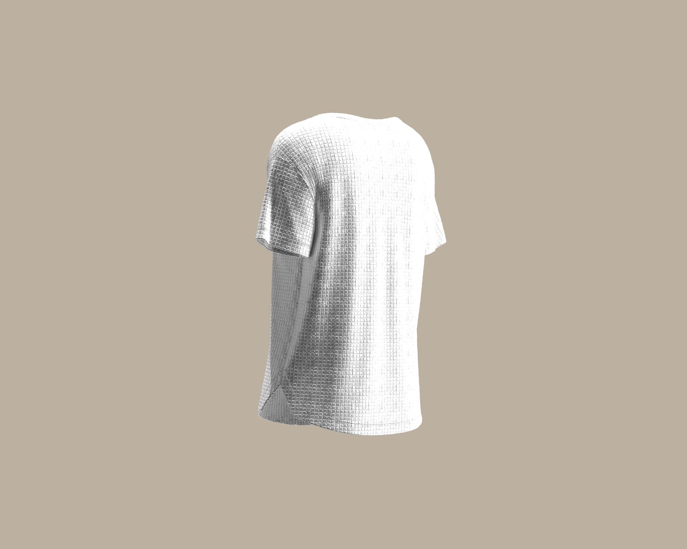 3D Womens Velvet Embossed Textured T-shirt - TurboSquid 2193272