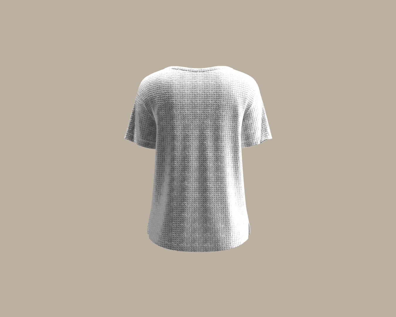 3D Womens Velvet Embossed Textured T-shirt - TurboSquid 2193272