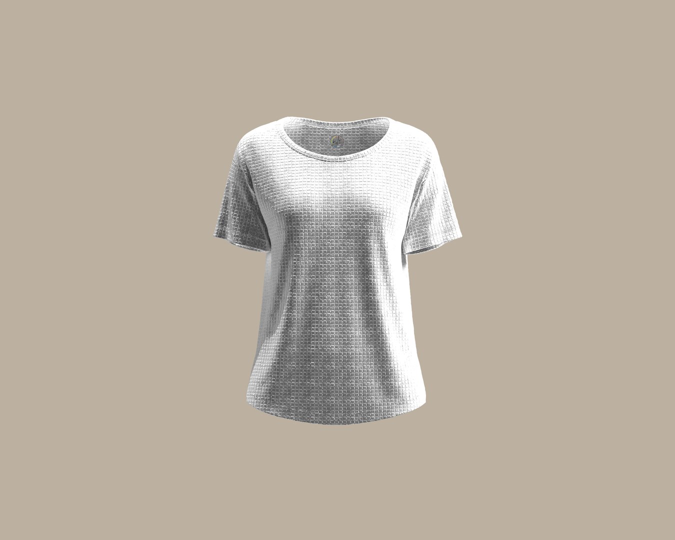 3D Womens Velvet Embossed Textured T-shirt - TurboSquid 2193272