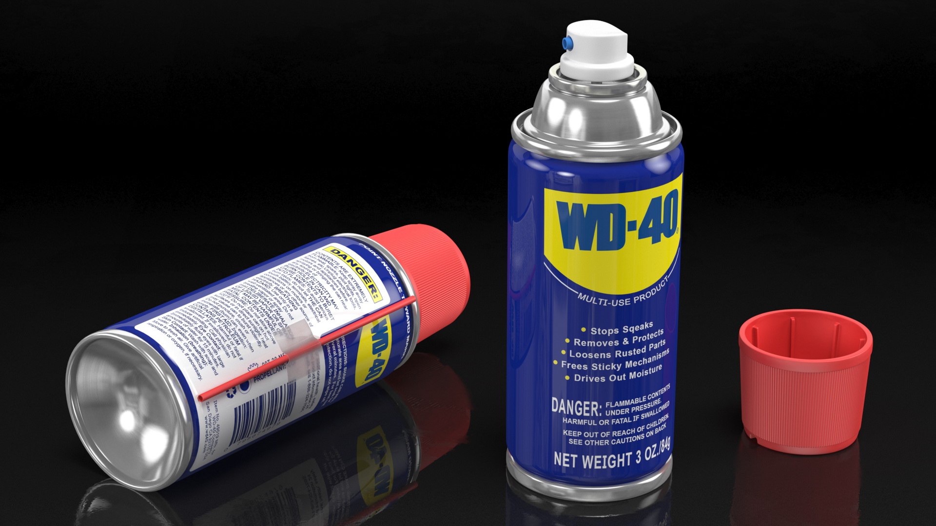WD 40 Multi Purpose Water Displacer Aerosol Spray 3D - TurboSquid 1804884