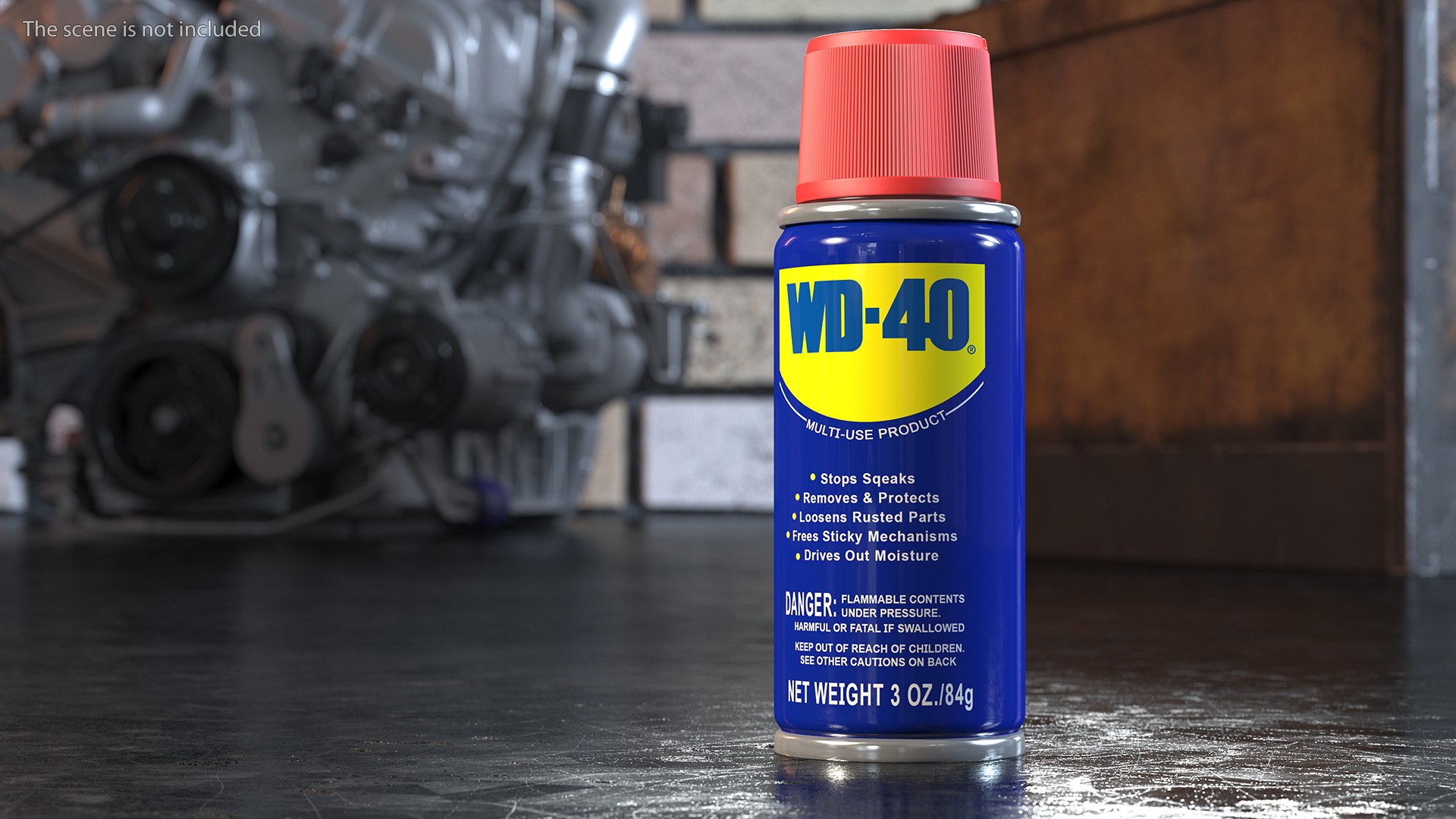 WD 40 Multi Purpose Water Displacer Aerosol Spray 3D - TurboSquid 1804884