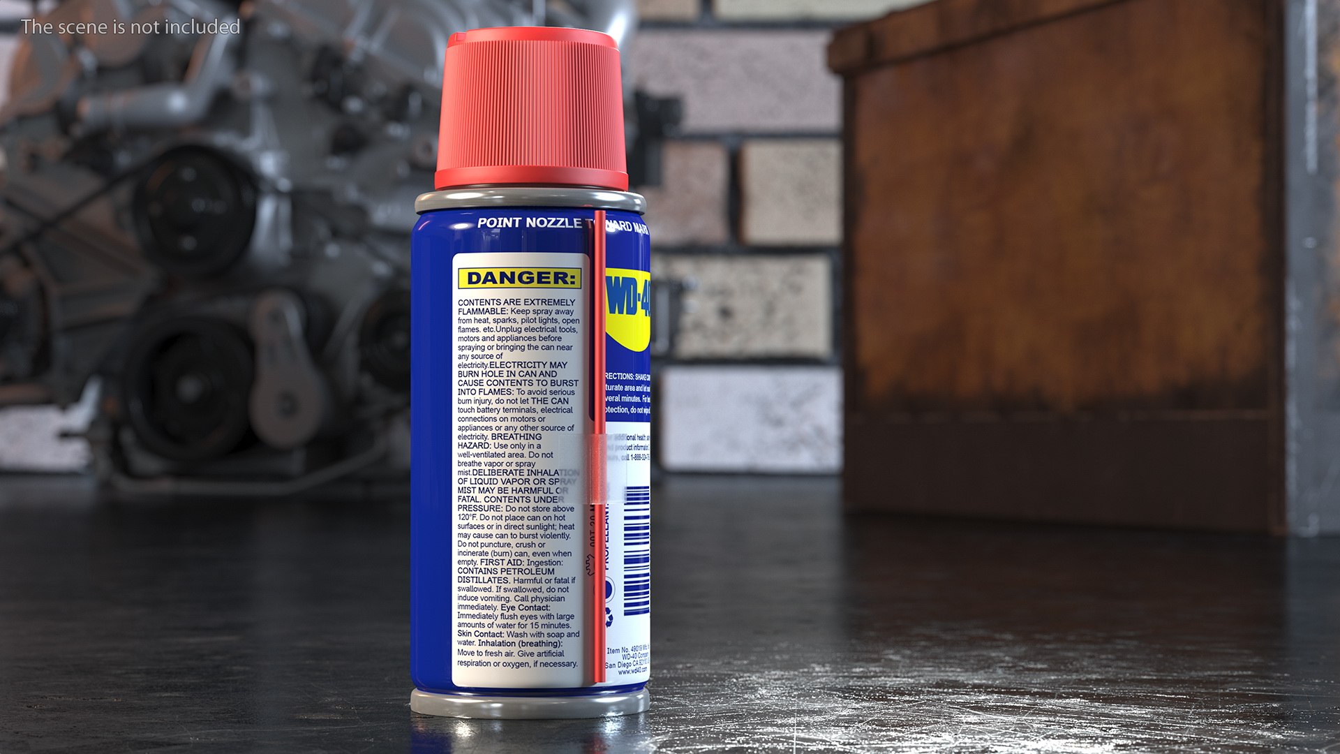 WD 40 Multi Purpose Water Displacer Aerosol Spray 3D - TurboSquid 1804884