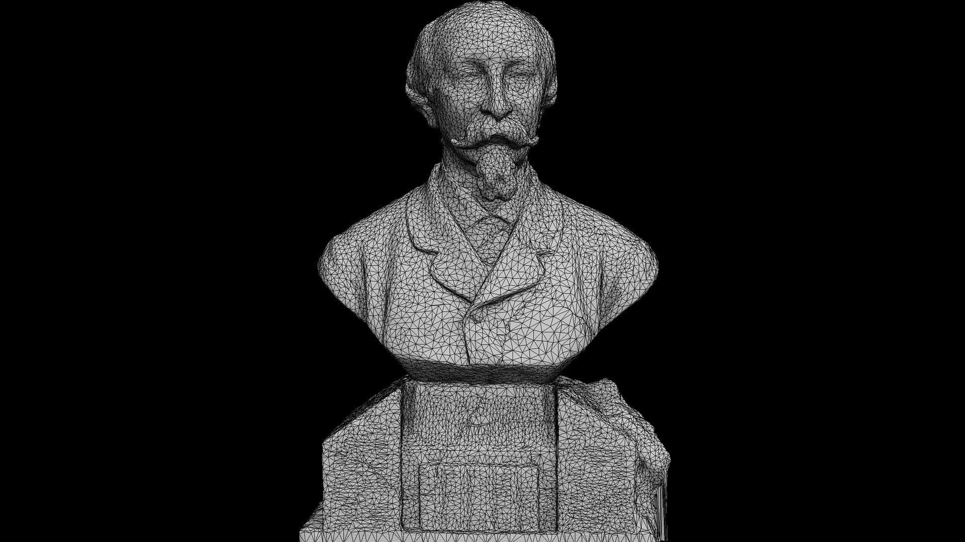 Monument Baroque Figure Bronze Head Torso Photogrammetry Model ...