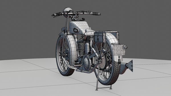 3D model vintage motorcycle cafe - TurboSquid 1680881