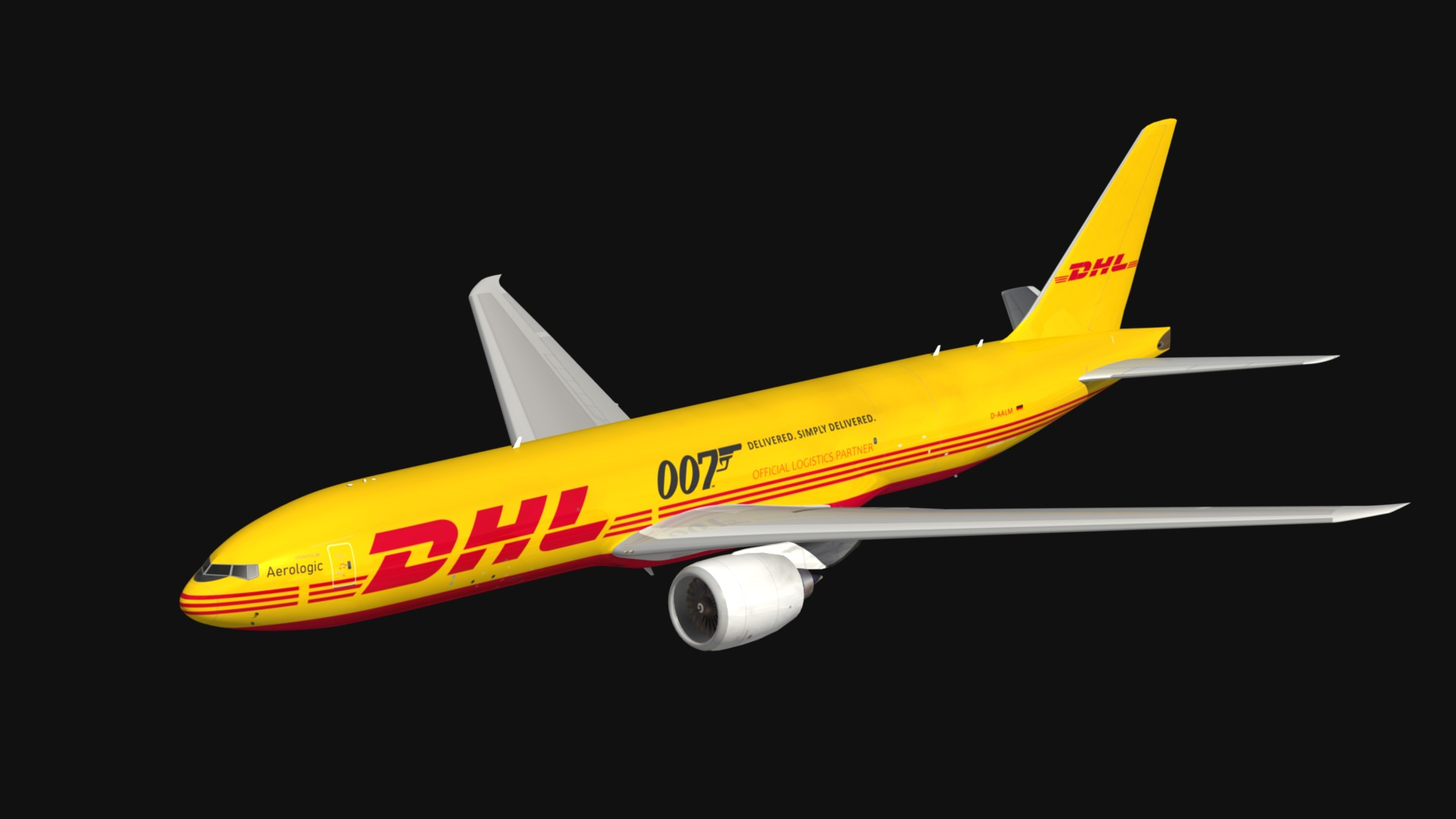 3D Boeing 777F DHL model - TurboSquid 1877068