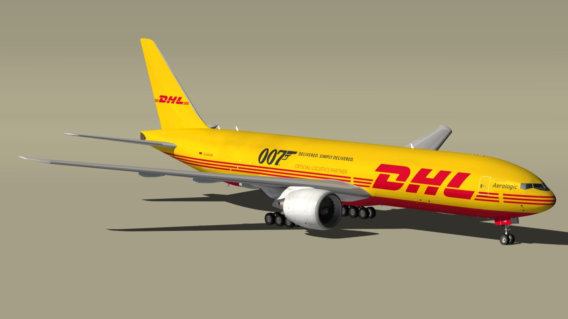 3D Boeing 777F DHL Model - TurboSquid 1877068