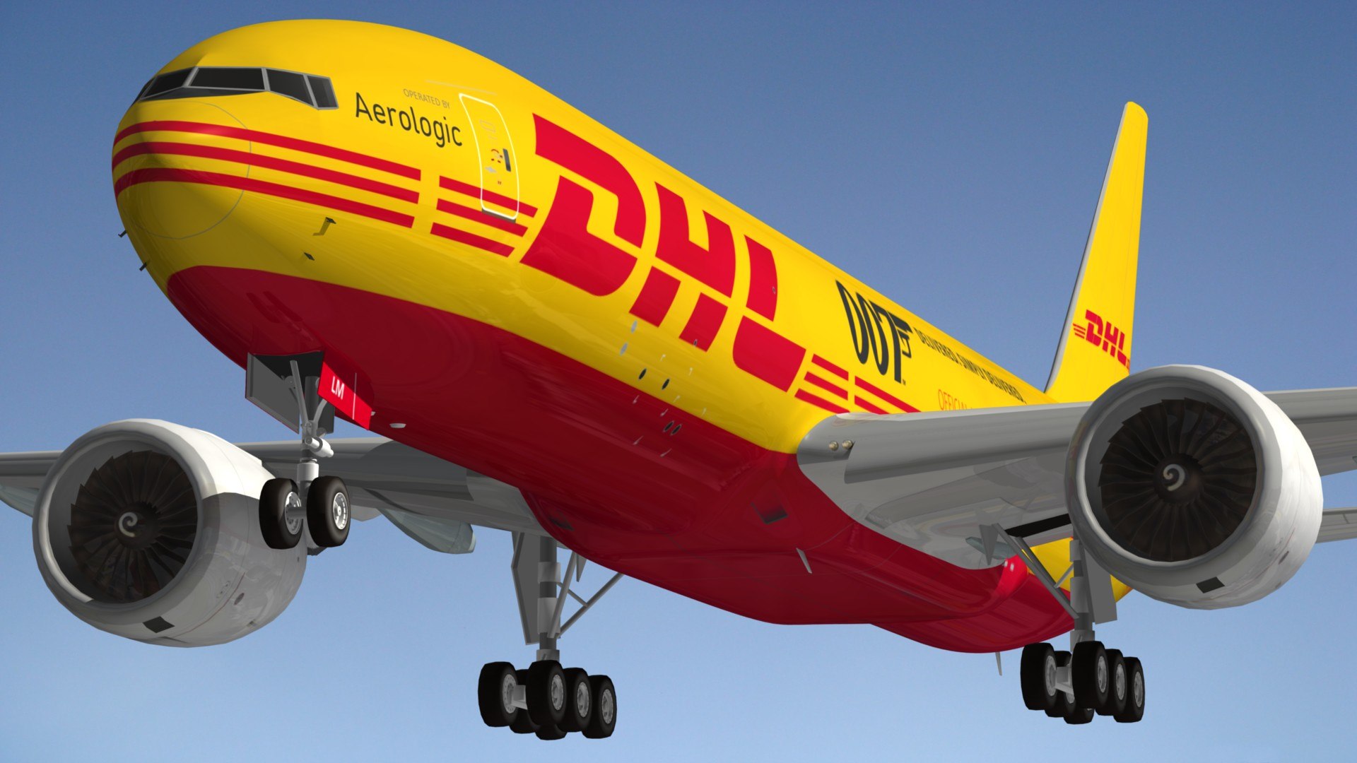 3D Boeing 777F DHL Model - TurboSquid 1877068