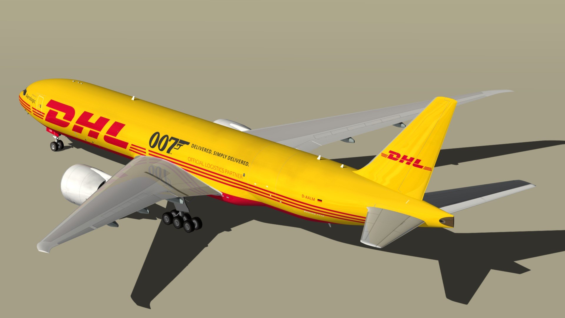 3D Boeing 777F DHL Model - TurboSquid 1877068